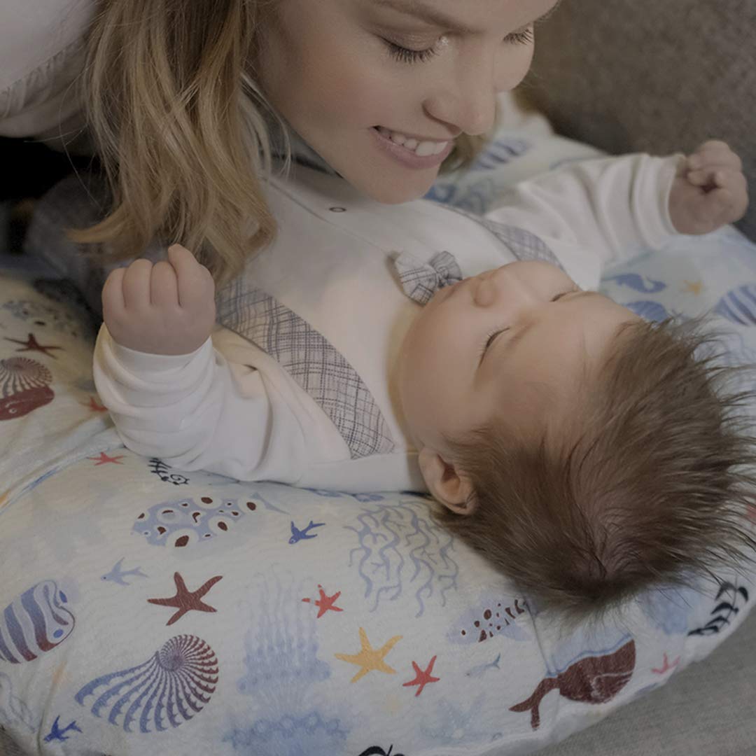 Nursing Pillow Nest Supporting Best Breastfeeding Pillow Gifts for Mom Registry Must Have Removable Washable Cotton Cover