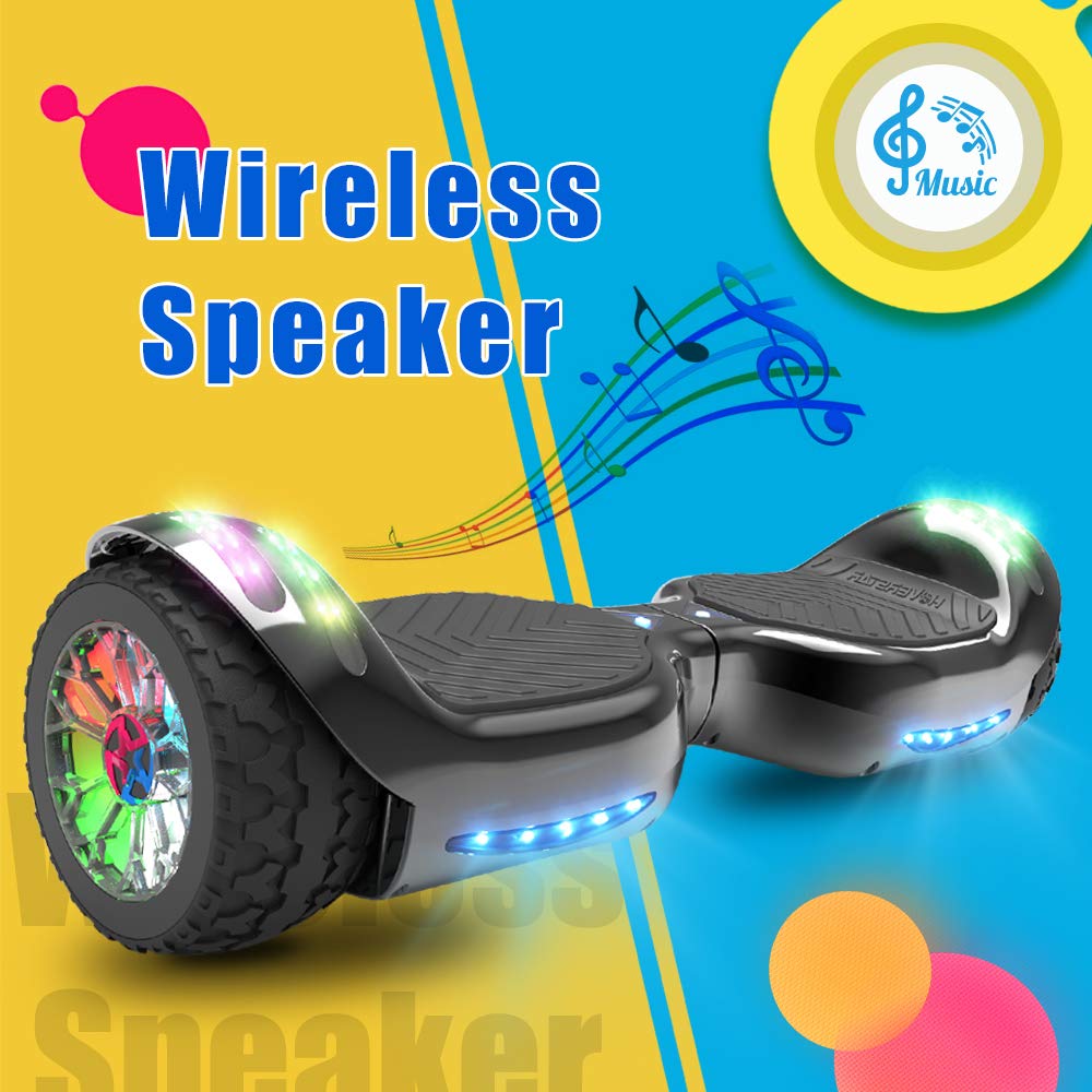 HOVERSTAR All-New HS2.0 Hoverboard All-Terrain Two-Wheel Self Balancing Flash Wheel Electric Scooter with Wireless Bluetooth Speaker