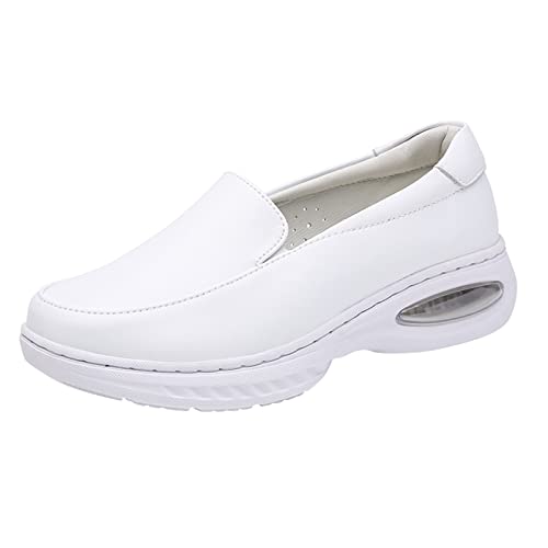 Ladies Shoes Slope Heel Shoes Soft Soles Breathable and Comfortable Leather Small White Mens Leather Shoes Casual Boot