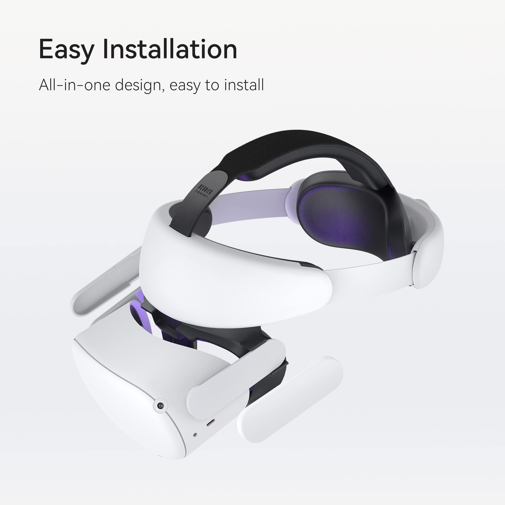KIWI design VR Stand and Head Strap Compatible with Quest 2 Accessories