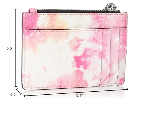 Marc Jacobs TIE DYE SNAPSHOT TOP Zip Multi Wallet Women's Multi-Color Pink [Parallel Import]