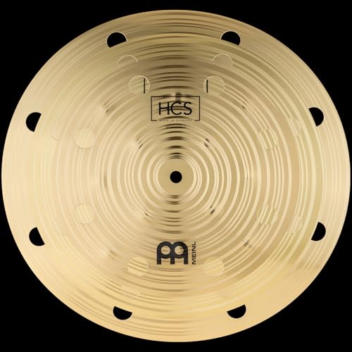 Meinl Cymbals 3-Piece Smack Stack Cymbal Pack with Holes 10", 12", 14" β HCS Traditional Finish Brass for Drum Set β Made in Germany, 2-Year Warranty (HCS024SM)