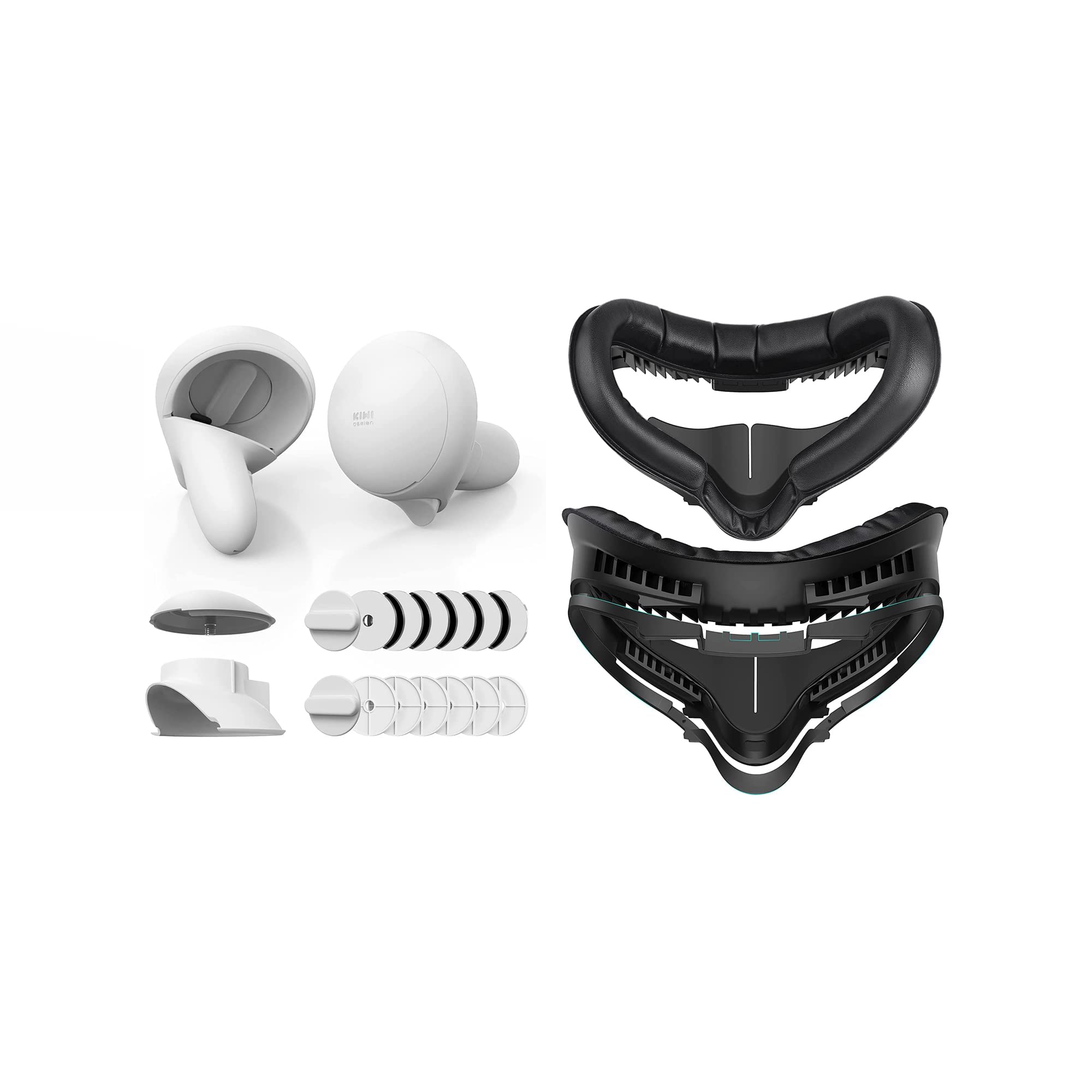 KIWI design Fitness Facial Interface and VR Weight Dumbbell for Quest 2 Accessories