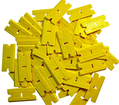 MiniScraper Double Edged Plastic Razor Blades 100 Pack MS 106 and MS 206