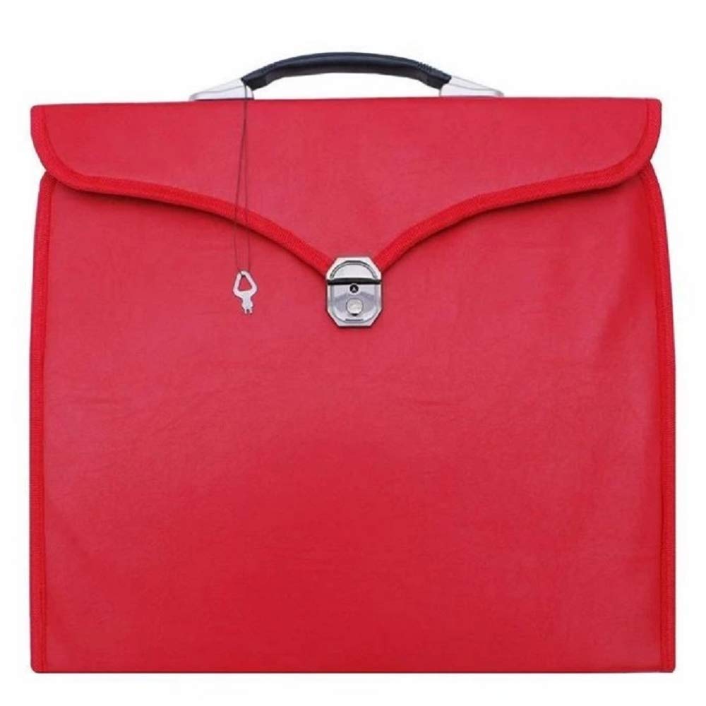Masonic Regalia Provincial Full Dress Apron Square Compass G Cases [Multiple Colors] (BLACK)
