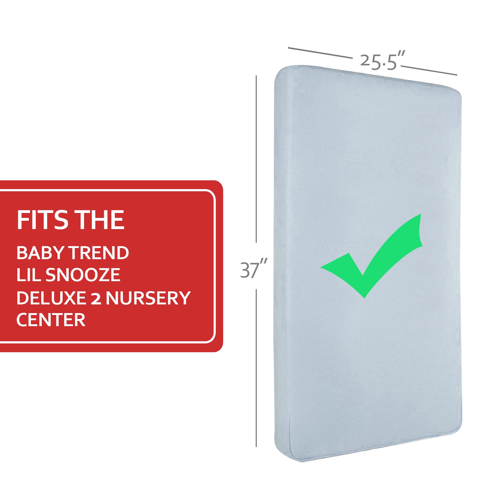 Pack and Play Mattress Pad Waterproof (6 Sizes), Compatible with Dream On Me Nest Portable Playards, Pack and Play Mattress Sheets Cover Soft Quilted, Pack and Play Mattress Pad Protector