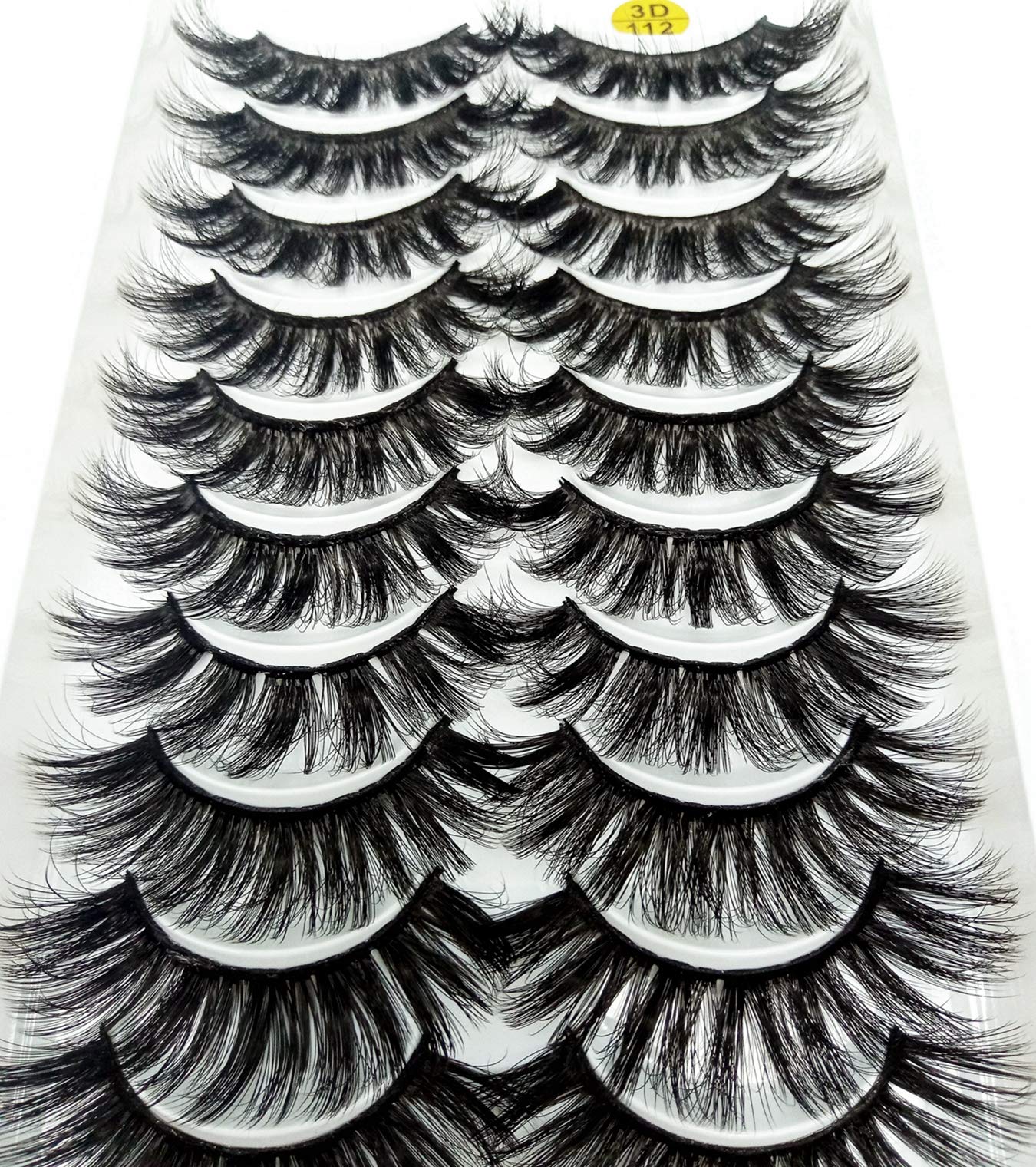 HBZGTLAD 38 Styles 10 pairs natural false eyelashes fake lashes long makeup 3d mink lashes extension eyelash mink eyelashes for beauty (3D112)