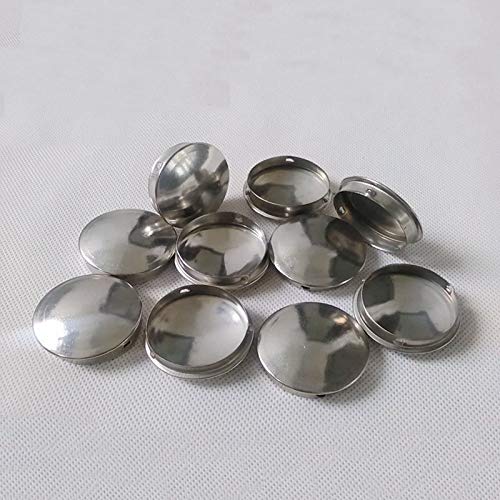 Pipe Accessory Tube Plug Cap Cover Stainless Steel 38MM External Diameter Pipe Plug stoppers 30pcs - (Color: 304 Stainless Steel)