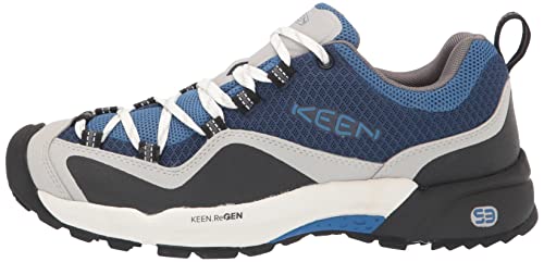 KEEN mens Wasatch Crest vent breathable hiking Sneaker, Blue Depths/Bright Cobalt, 12 US