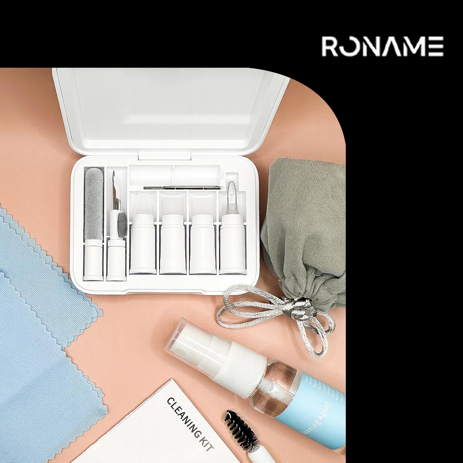 iPhone Cleaner Kit, Multi-Function Cleaning Repair Kit with Soft Brush for Airpod, Cleaner Kit for Phone Charging Port & Speaker, Charger Cables, Headphones, Watch, iPhone, iPad, Camera