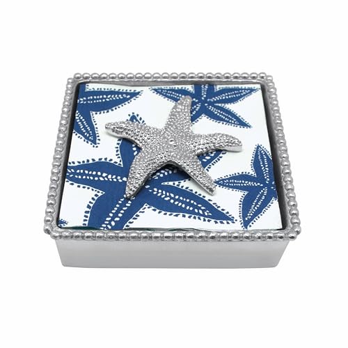 MARIPOSA STARFISH NAPKIN WEIGHT | SILVER | BRILLANTE | GIFTS | NAPKIN WEIGHTS | RECYCLED SANDCAST ALUMINUM | HANDMADE IN MEXICO