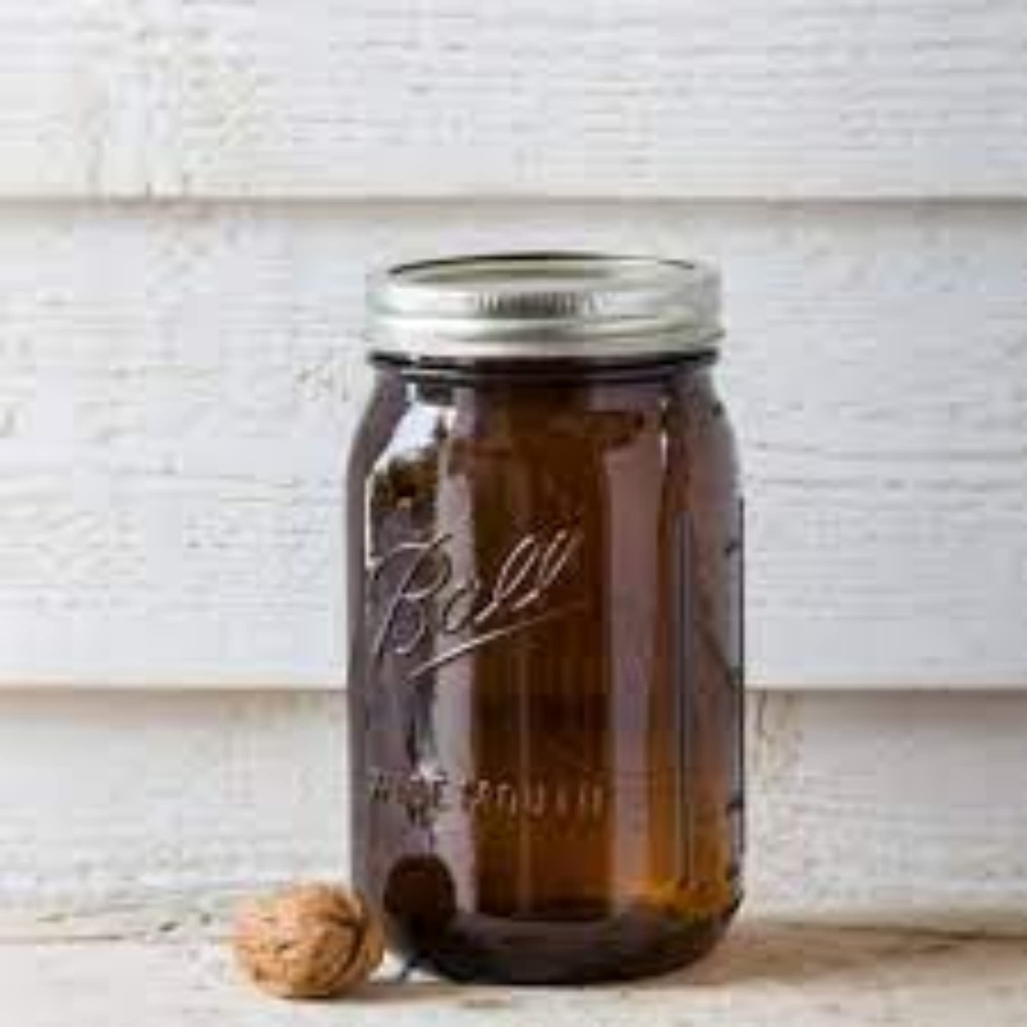 LAIBY Ball Wide Mouth Mason Jars with Lids 32 Oz (Set of 12 Jars) | Ball Canning Jars with Lids Kitchen Set 32 Ounce mason jars
