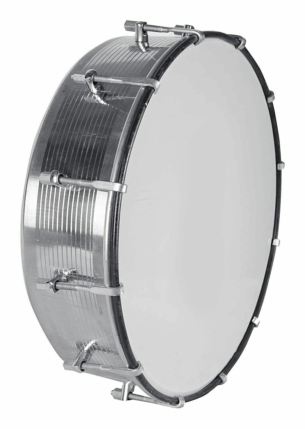 Naad Indian Musical Instrument Stainless Steel Nasik Tasha Drum With Bag and Stick