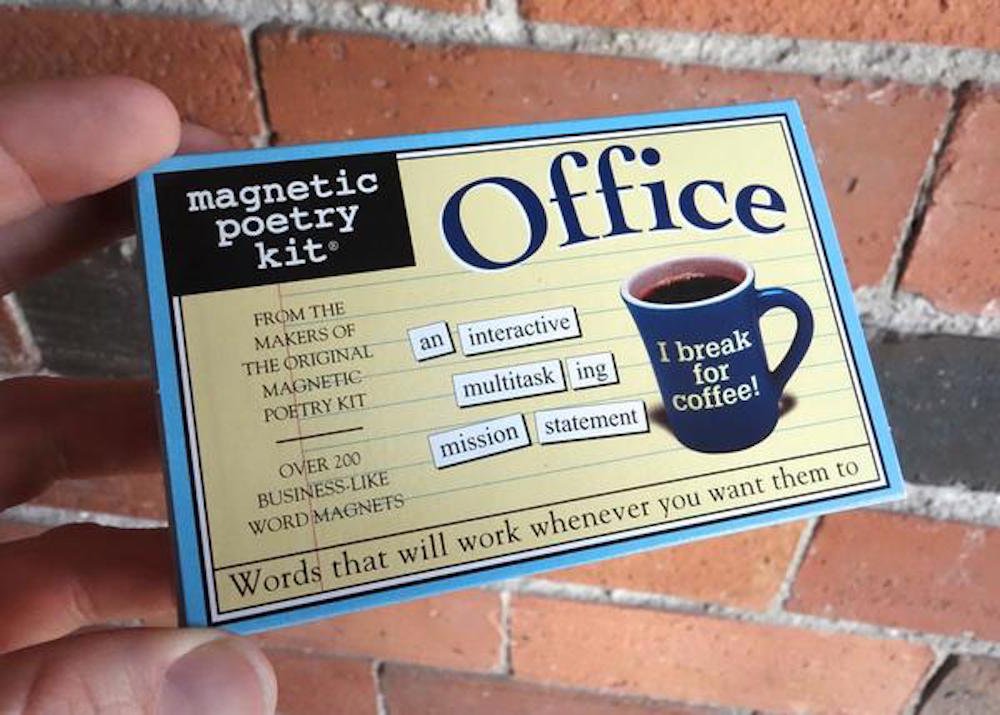 Magnetic Poetry - Office Kit - Words for Refrigerator - Write Poems and Letters on the Fridge - Made in the USA