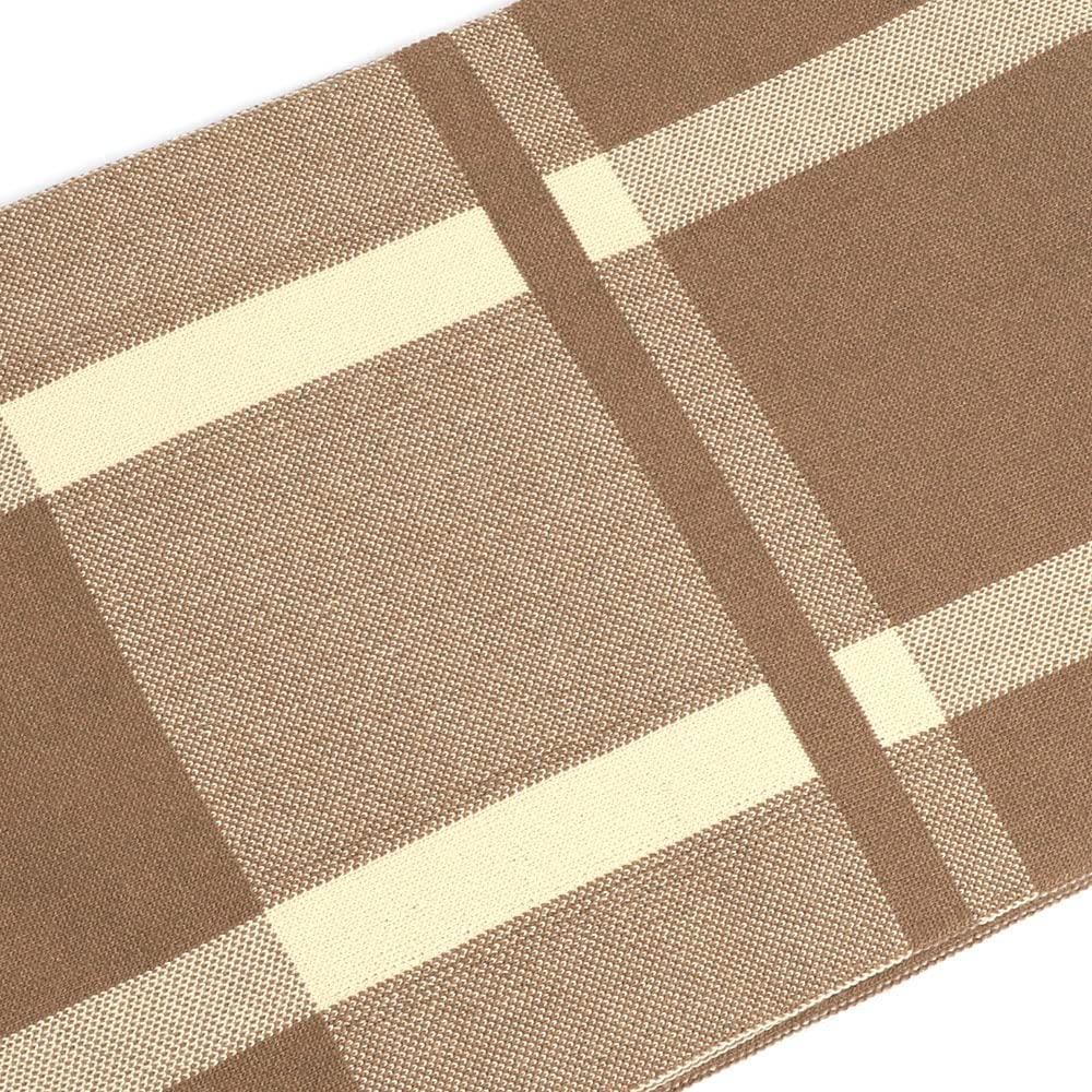 Manpexto Winter Scarf for Men Warm Premium Cashmere Feel Classic Striped Plaid Scarves (khaki)
