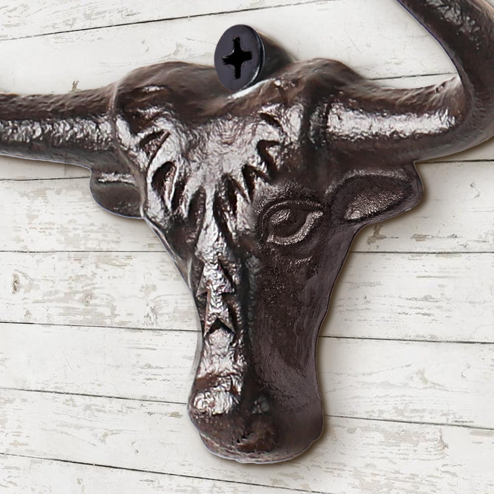 Smelish Cowboy Hat Rack for Wall, 2 Pack Modern Cast Iron Cowboy Hat Holder Cowgirl Hat Hanger, Heavy-Duty Cowboy Hat Holder for Western Walll Decor Storage and Display