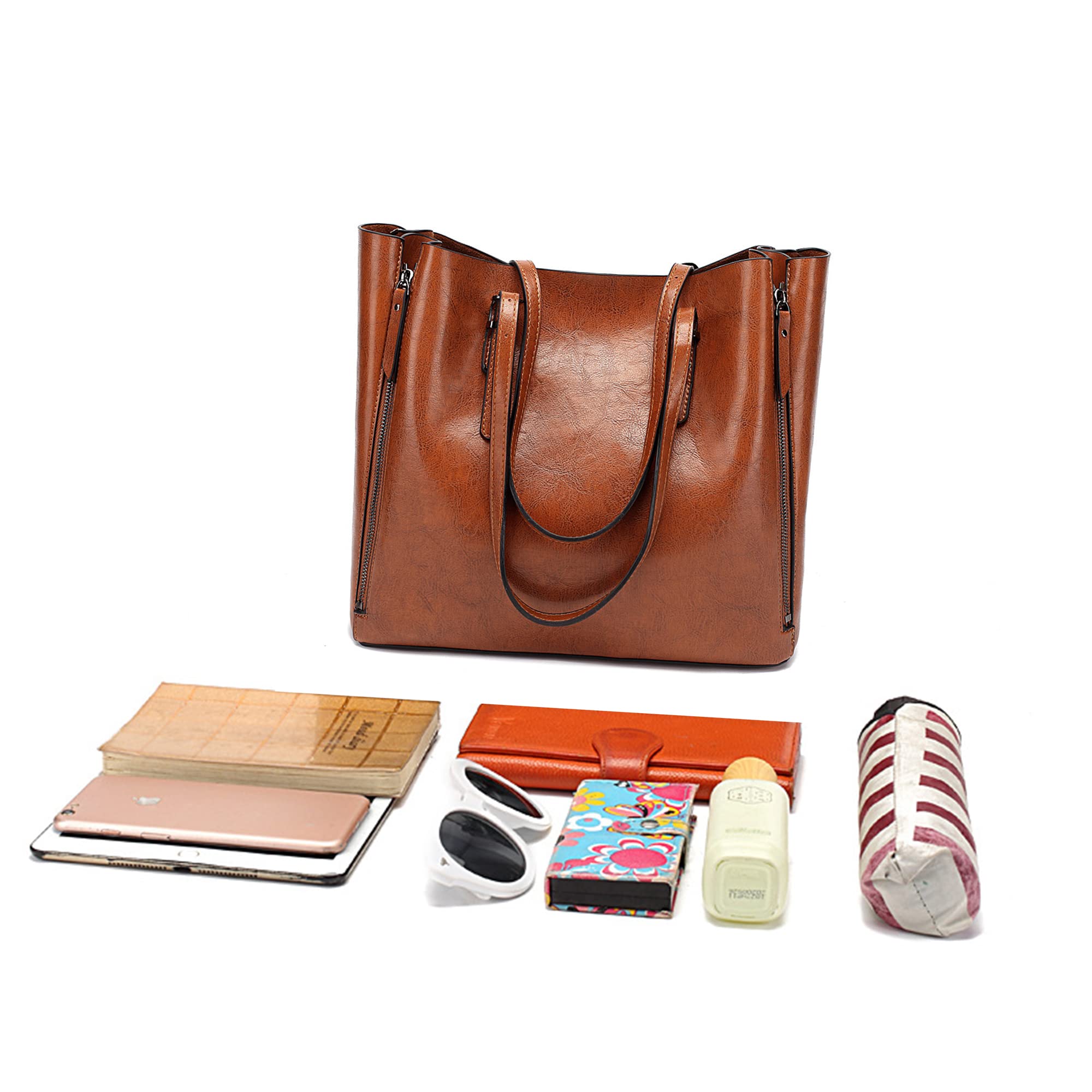 KKP Hobo Purses Shoulder Handbags for Women -Large Soft PU Leather Tote Bag