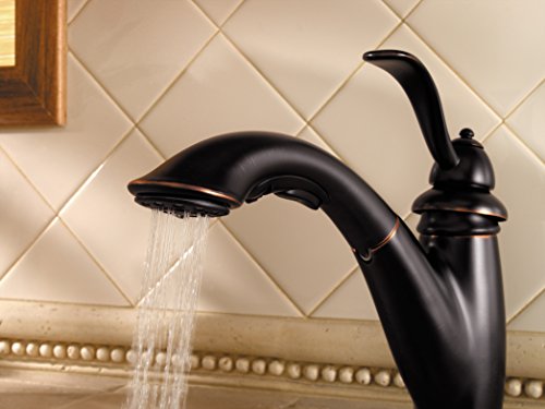 Pfister LG5327YY Marielle 1-Handle Pull-Out Kitchen Faucet in Tuscan Bronze, Water-Efficient Model