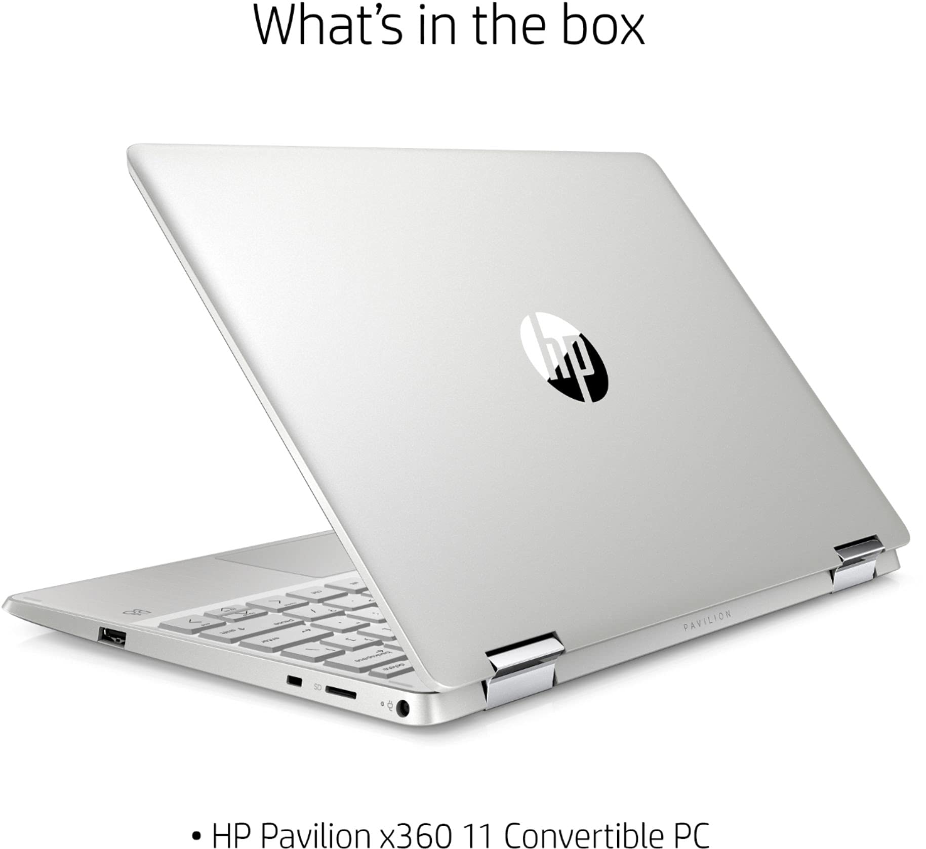 HP Pavilion X360 2-IN-1 11.6" HD Touch-Screen WLED-backlit Laptop, Intel Pentium N5000 up to 2.7GHz, 4GB DDR4, 128GB SSD, Bluetooth, Wireless-AC, HDMI, Webcam, USB 3.1-C, Media Card Reader, Windows 10