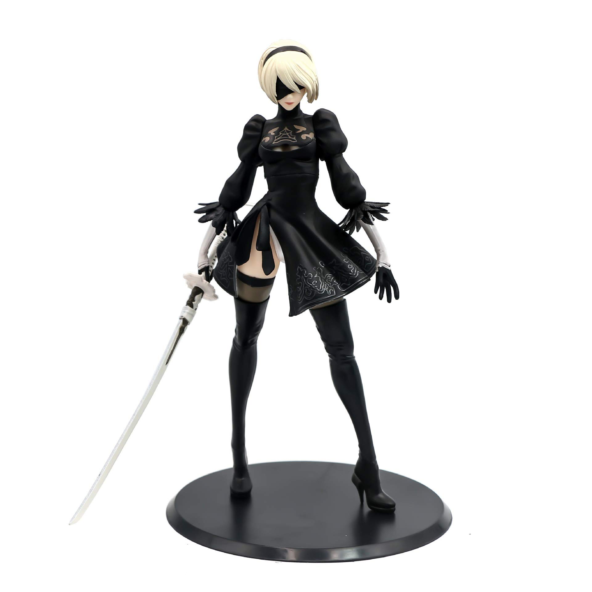 Kaaoil Yorha 2B Figure Anime Game Statue for Birthday Gift Fan Collection Desktop Decoration(28cm/11in)