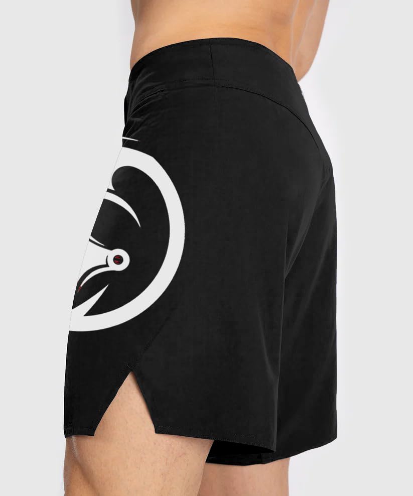 KOMBAT USA Men's MMA Shorts β Baseline Grappling & Fight Shorts | Athletic Shorts | Muay Thai BJJ Training Jiu Jitsu No Gi (as1, Alpha, x_l, Regular, Regular, Black)