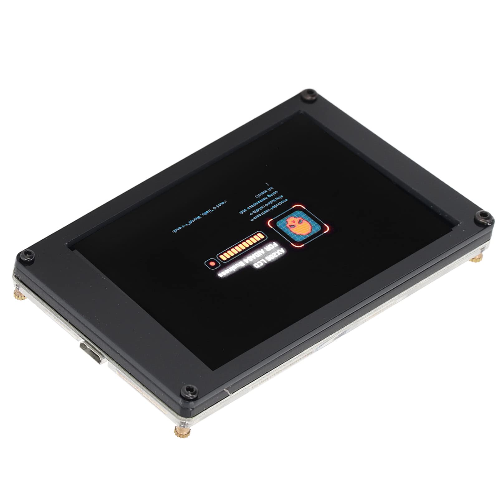 Mini Monitor, High Compatibility 3.5in IPS Monitor Portable PC Extended Monitor LCD Display Subscreen USB Connection, Compact Monitor Extender with Bracket for Raspberry PI USB AIDA64