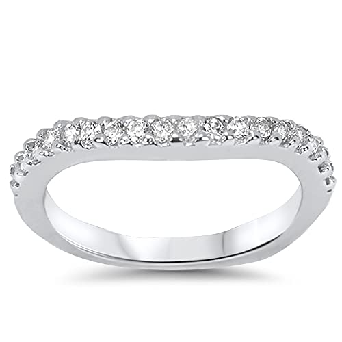 LaRaso & Co His Hers TRIO Wedding Set Sterling Silver Wedding Rings Blue Simulated Sapphire Bridal Set Him Her 14/6