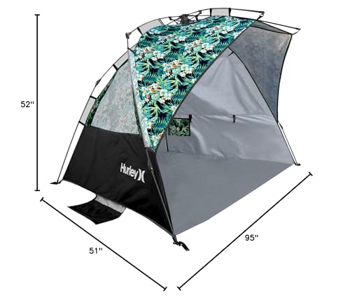 Hurley Beach Tent, Hawaiian Garden Black