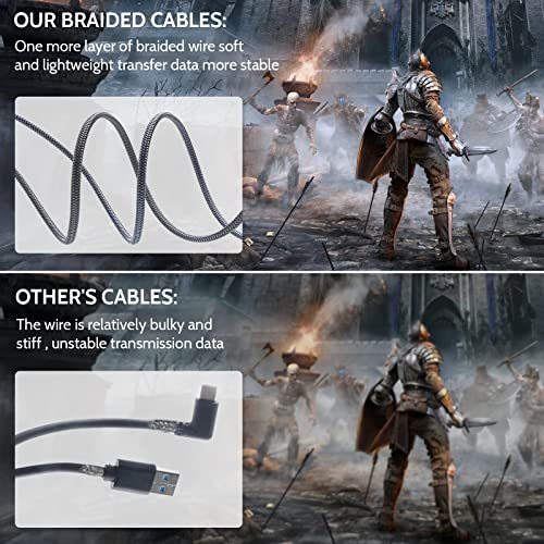 KRX Link Cable Compatible for Oculus Quest 2 20ft, Fast Charing & PC Data Transfer USB C 3.2 Gen1 Cable for VR Headset and Gaming PC (Renewed)