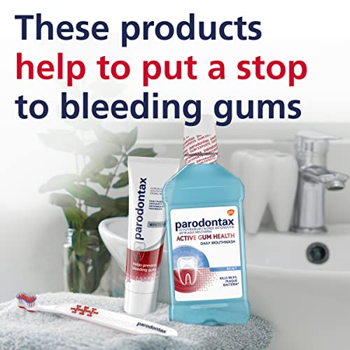 Parodontax Active Gum Repair Whitening Toothpaste - 3.4 Oz x 3, Parodontax Complete Protection Soft Toothbrush Pack - 4 Ct, Parodontax Active Gum Health Mouthwash - 16.9 Fl Oz x 3 Convenience Pack