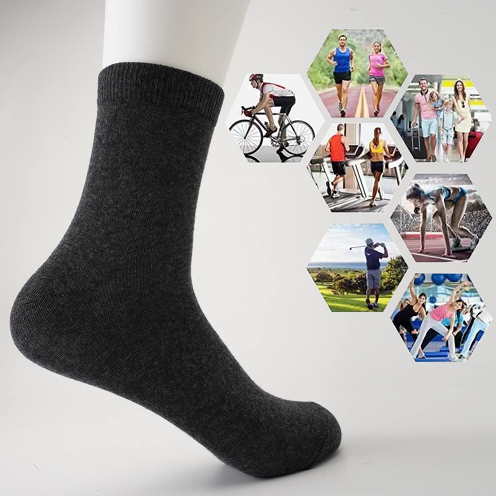 Men's crew socks thin ankle sockssocks 6 pairs