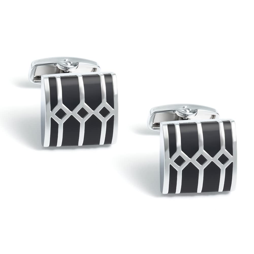 Men's tie Clip Cufflinks Geometric Decorative Cufflinks Men's Versatile French Shirt Cufflinks Delicate Enamel Cufflinks