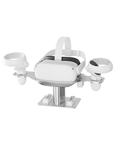 Mavicen Charging Dock for Oculus Quest 2： [Support Elite Strap Charge], Metal Charging Station Stand Set with 4 Controller Rechargeable Batteries,USB-C Charger and Cable