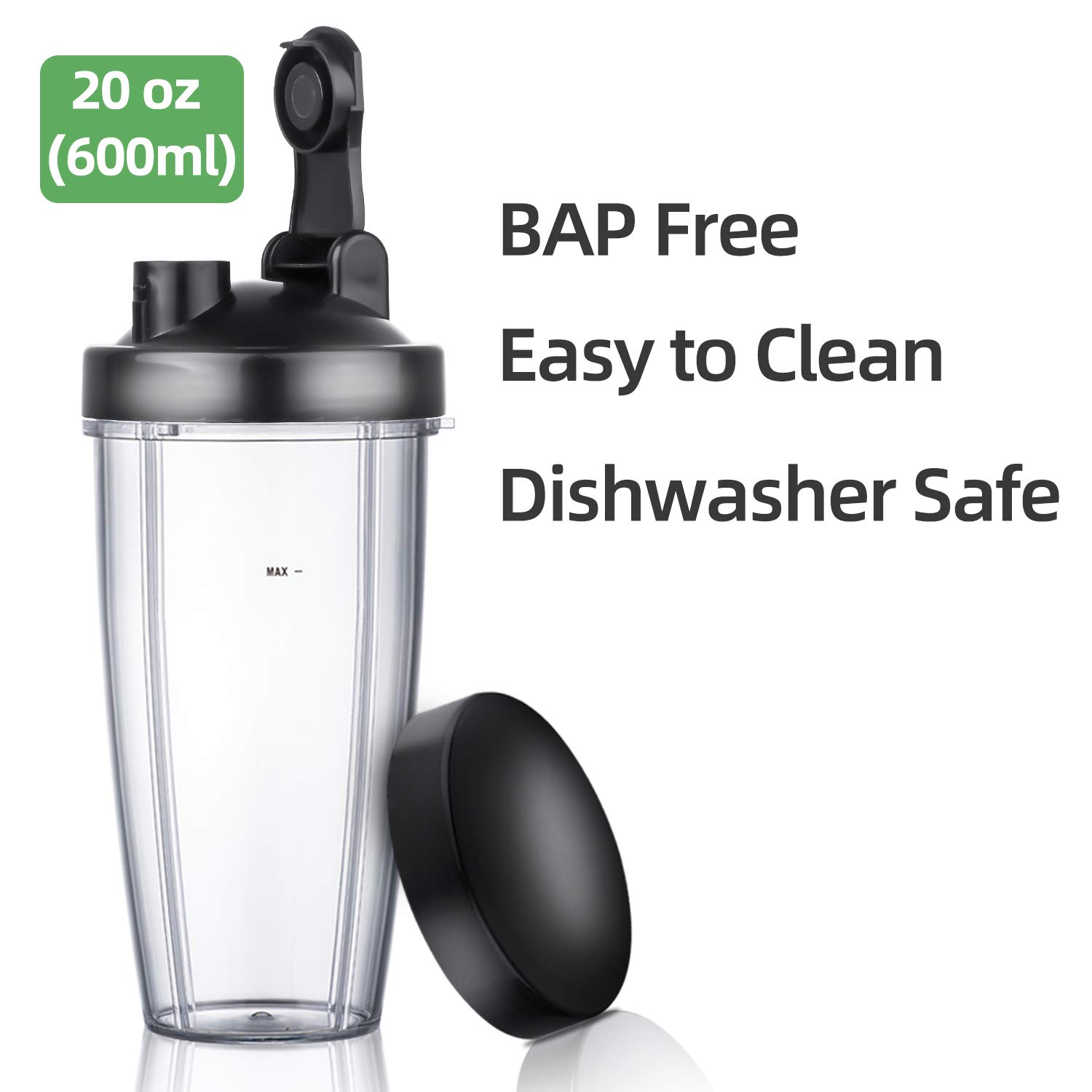 La Reveuse Personal Smoothie Blender 600 Watts with 20 oz BPA-Free Travel Bottle-Dishwasher Safe (1 bottle)