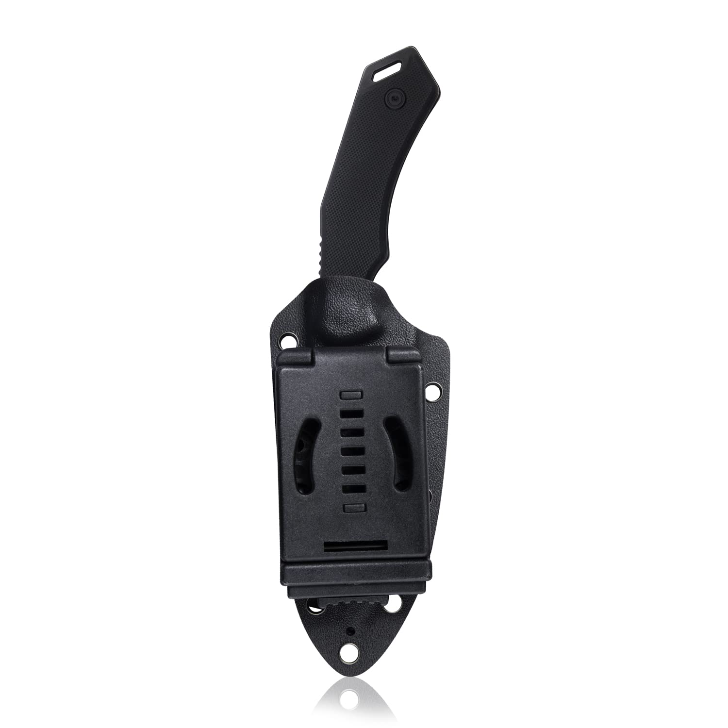 KUBEY Orthodox KU2108 Fixed Blade Work Knife, Outdoor Utility Knife with 4.02-Inch 14C28N Sandvik Blade G10 Handle, w/Kydex Sheath Ideal for Camping Hunting Hiking (Darkwashed)