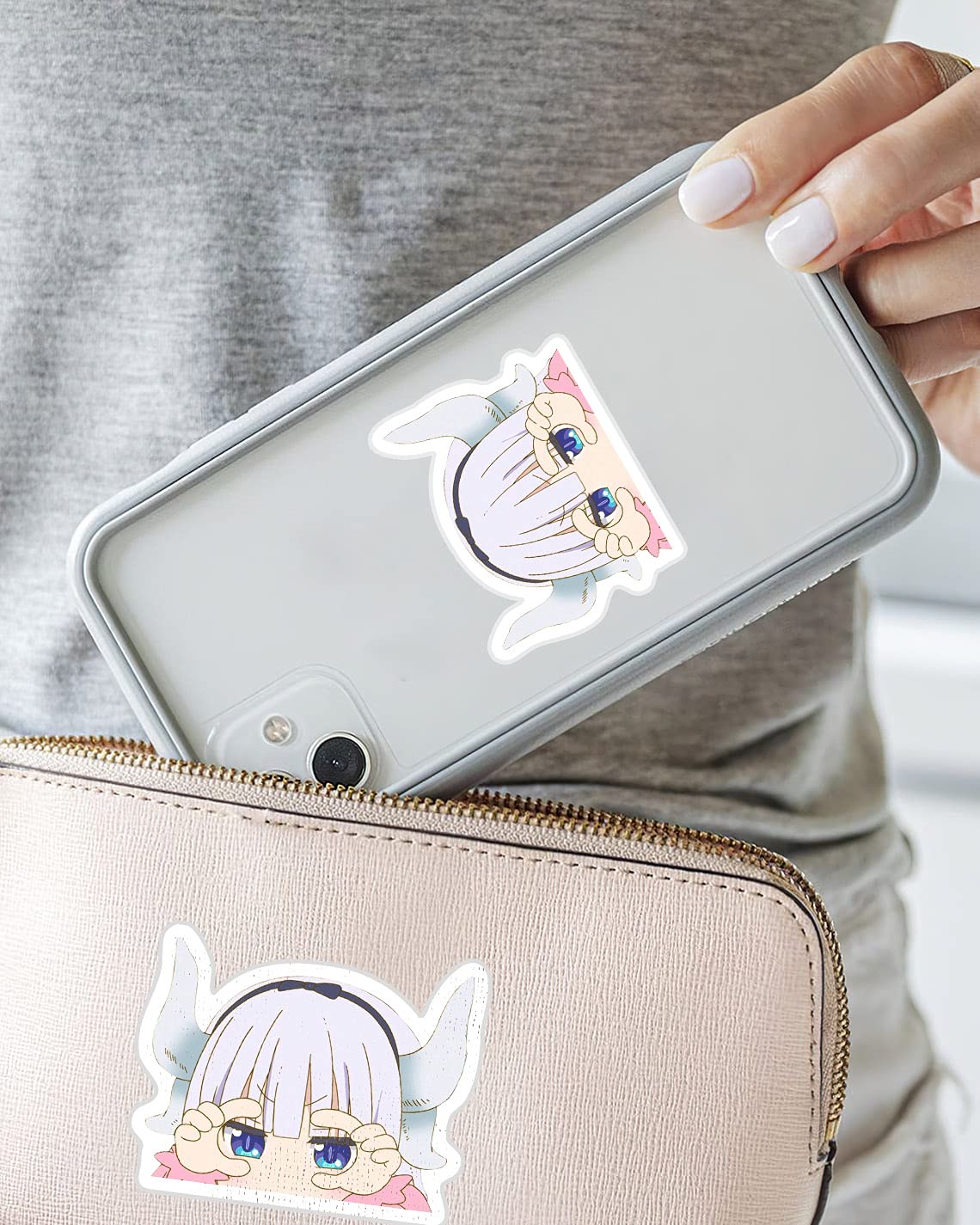 Kobayashi's Dragon Maid Kanna Peeker Sticker 3"