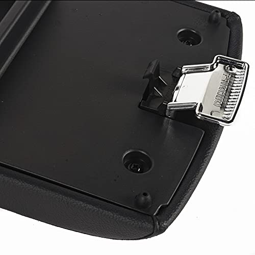 KARPAL Center Console Armrest Cover Lid Latch Hinge Leather Compatible With 2013-2018 Ford Flex FA8Z7406024AA 6-Speed Auto Trans Black