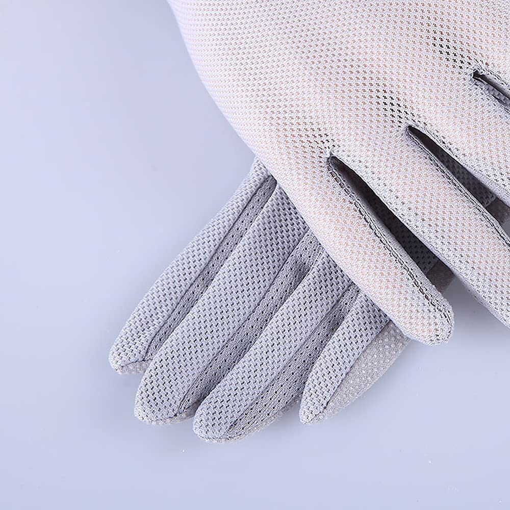 ITODA Summer Driving Gloves Men Anti-UV Protection Sunscreen Touchscreen Cooling Mesh Breathable Gloves Cycling Riding Full Palm Sport Non-Slip Grip Motorcycle Golf Mittens