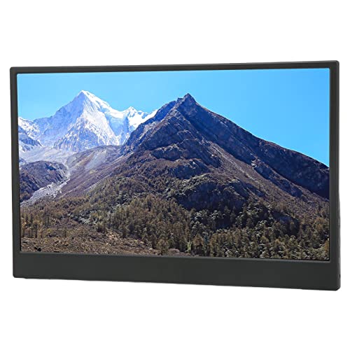 Qiilu 13 Inch Monitor Portable Ultra Thin 1920x1080P HDR 16: 9 Wide Screen IPS Full View Monitor LED Backlight with Protective Case
