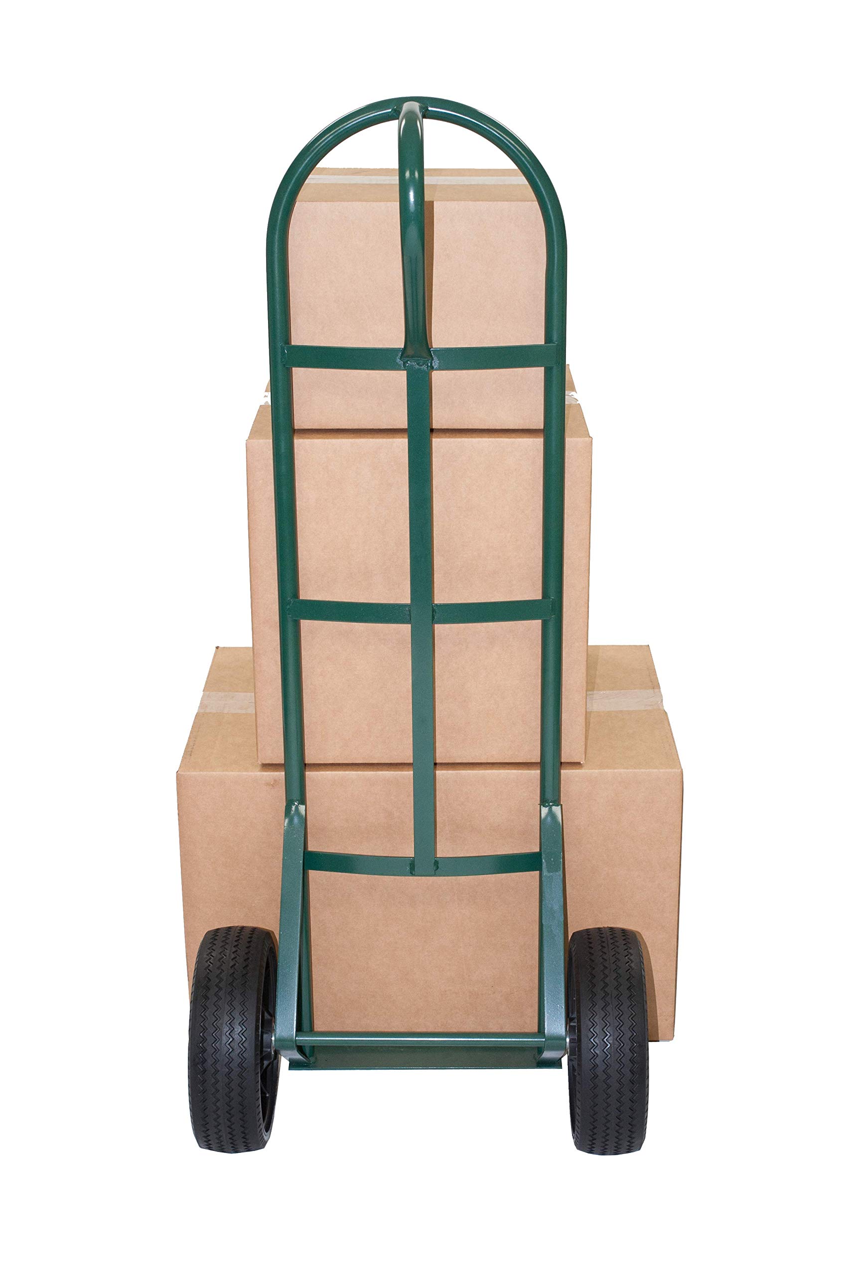 Marathon 2.80/2.50-4" Narrow Width Flat Free Hand Truck / Utility Cart Tire on Wheel, 3"Centered Hub, 1/2" Bearings