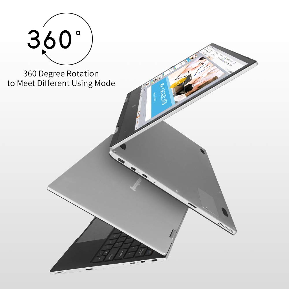 Jumper 11.6 inch Full HD Touchscreen Laptop 4GB RAM, 128GB eMMC 360 Degree Convertible Tablet PC Windows 10 Ultrabook PC Intel Celeron N4100 Quad Core Processor