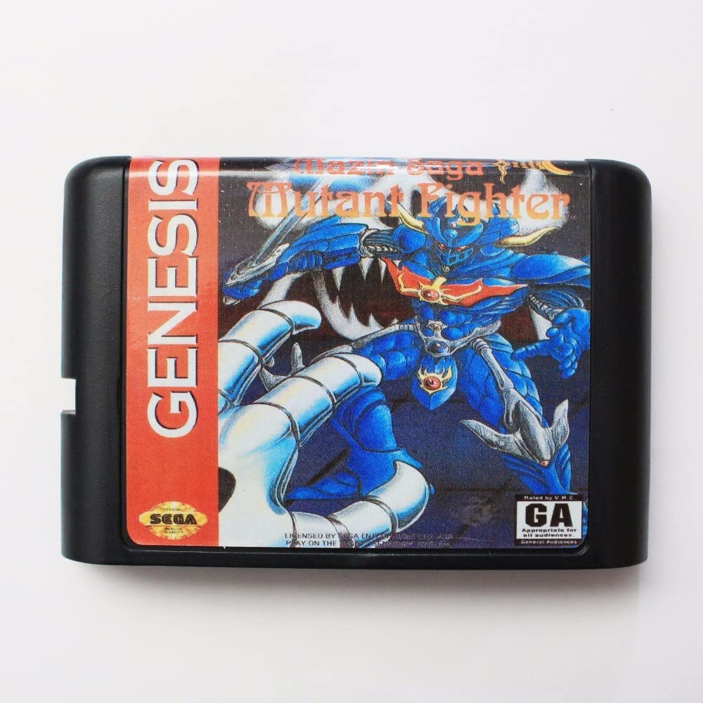 Mazin Saga Mutant Fighter 16 Bit MD Game Card For Sega Mega Drive For Genesis (Black)
