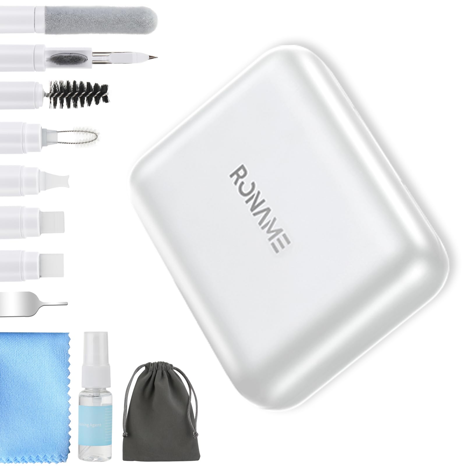 iPhone Cleaner Kit, Multi-Function Cleaning Repair Kit with Soft Brush for Airpod, Cleaner Kit for Phone Charging Port & Speaker, Charger Cables, Headphones, Watch, iPhone, iPad, Camera
