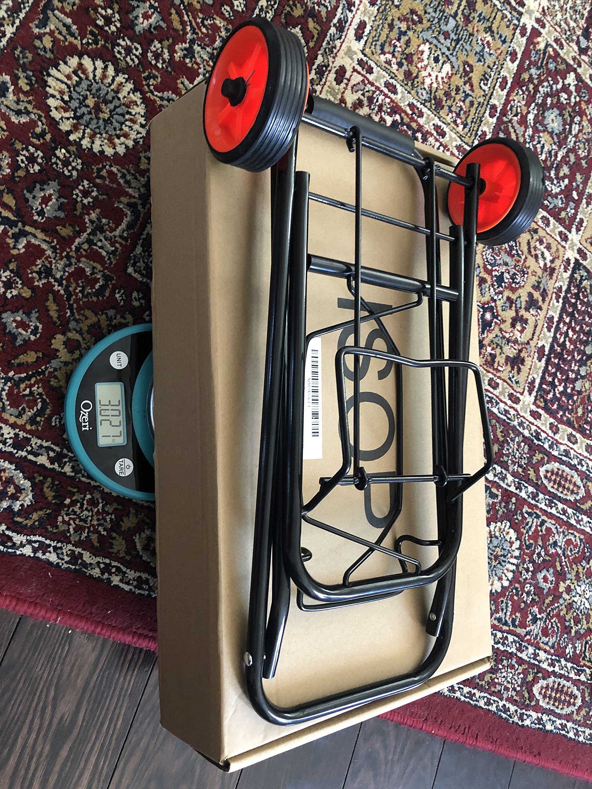 ISOP Shopping Cart Dolly 2 Wheels | Folding Lightweight Hand Truck | Utility Trolley | Portable Foldable | Easy-to-Store - 2 Wheels