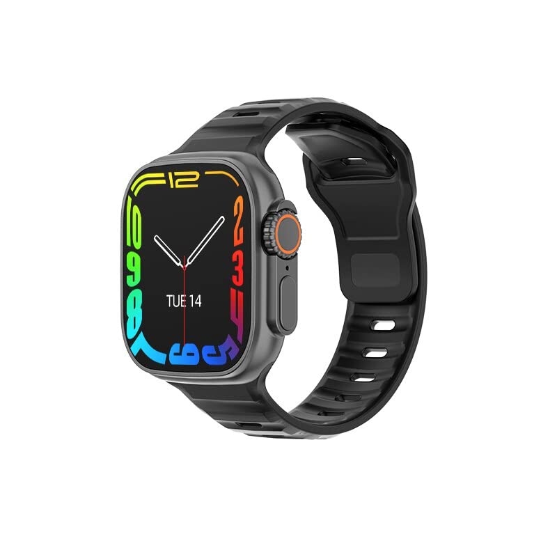 Original DT8 Ultra Smart Watch 49MM Series 8 Body Temperature Monitor NFC GPS Tracker Siri Game Bluetooth Call iwo Smartwatch (Black)