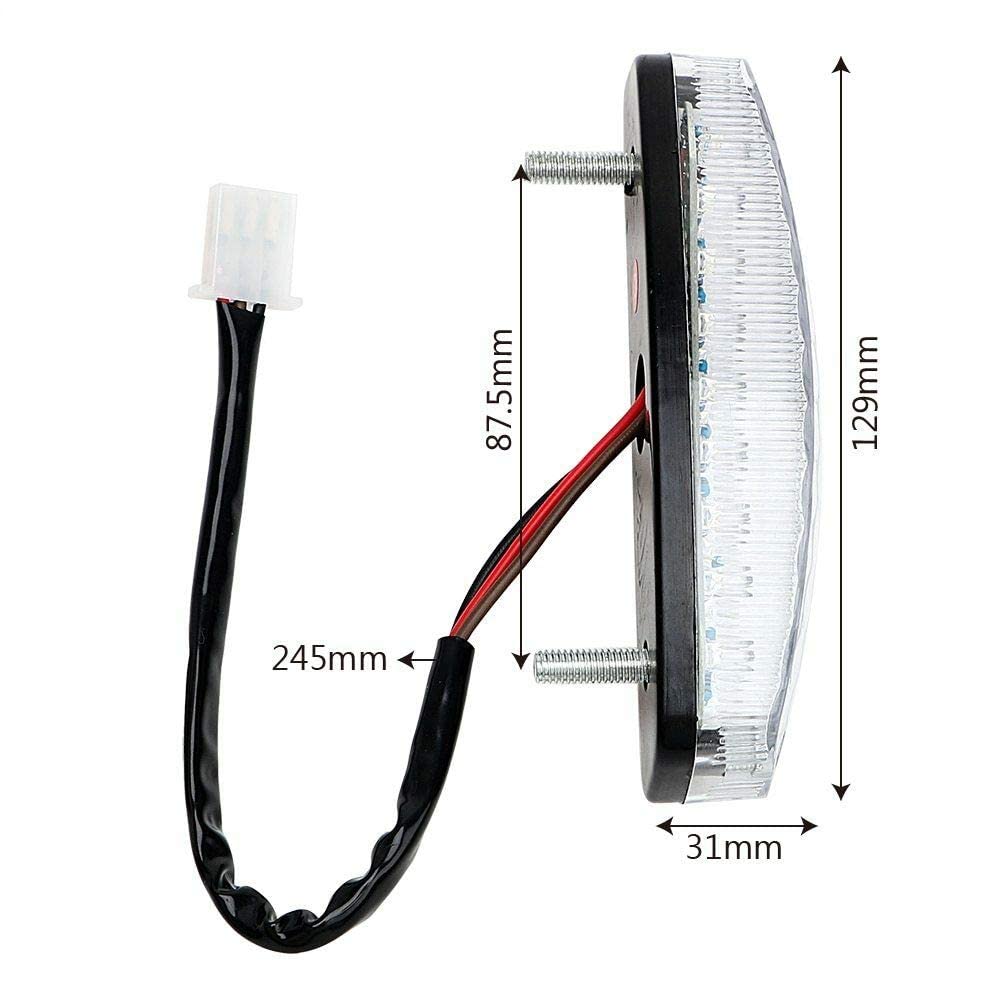 HERIS LED Rear Tail Brake Lights for 50cc 70 Cc 90cc 110cc 125cc 150cc Taotao SunL JCL Coolster Roketa Kazuma Chinese ATVs Quad Baja Jonway 4 Wheeler