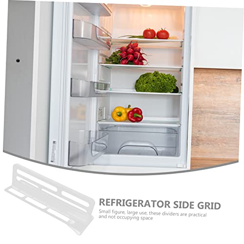 KICHOUSE Refrigerator Divider Freezer Dividers for Bottom Freezer Plastic Storage Drawer Plastic Drawer Freezer Door Shelf Freezer Drawer Dividers Food Model Multifunction Pp
