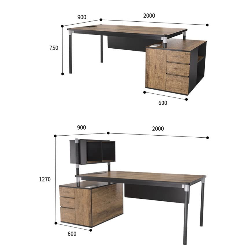 JIMEOG Office Furniture Desk Staff Table and Chair Combination Computer Office Table Single Simple (Color : E)