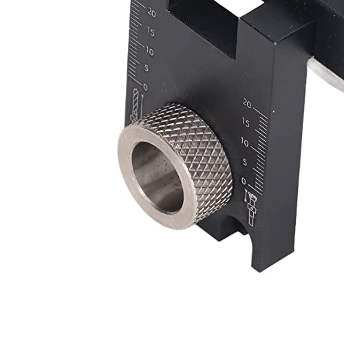 Hole Drill Guide, 3 in 1 Aluminum Alloy Firm Fixing Accurate Positioning High Strength Doweling Jig Kit Anodized Surface for Woodworking