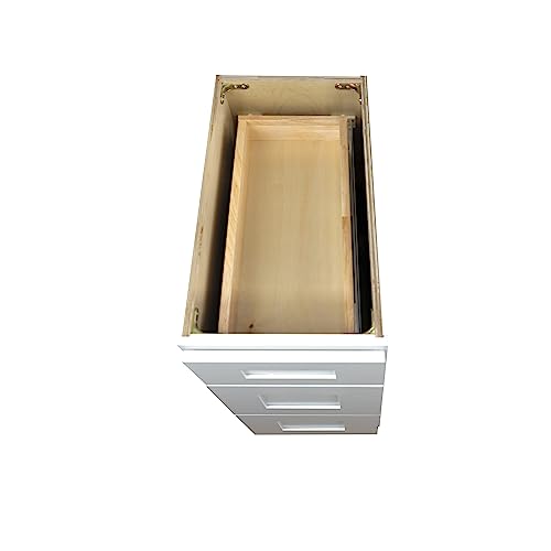 Hollywood Fabiani Design Shaker Drawer Base Kitchen Cabinet Ready to Assemble 12 in. W x 24 in. D x 34.5 in. H White